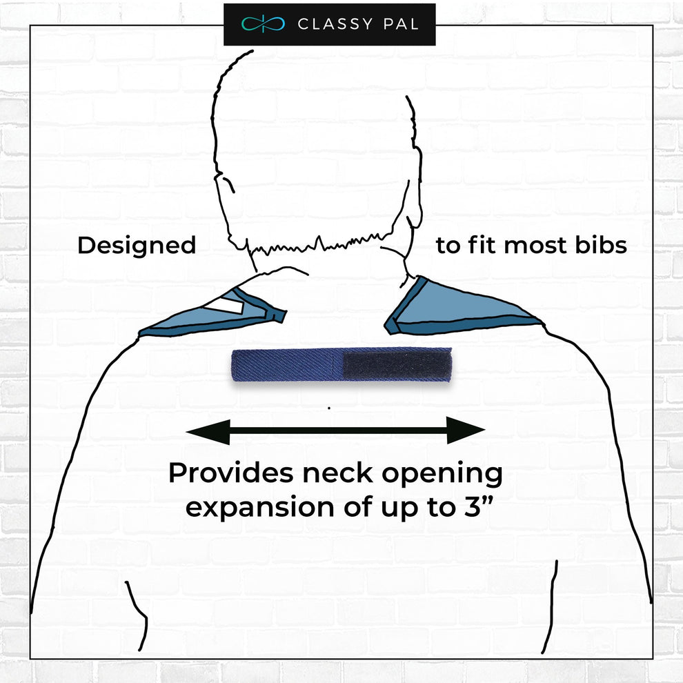 Adult Bib Neck Extender – Extra Comfort & Coverage – Classy Pal