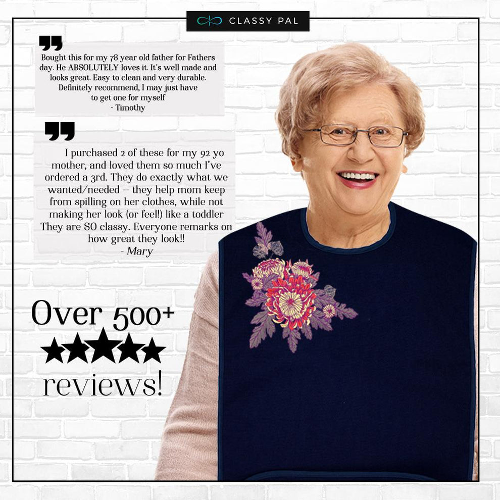 Women's Dress 'n Dine™ Adult Bib 3-Pack: Collar, Mum & Sash – Classy Pal